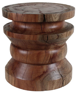 Dominguez Stool Table - Rustic - Side Tables And End Tables - by ...