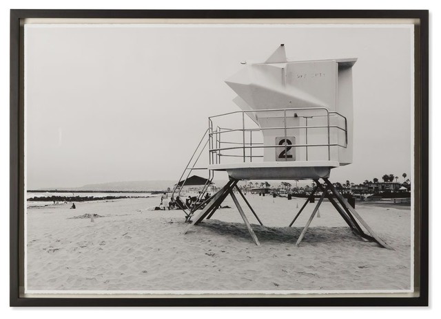 Resource Decor Lifeguard Station Framed Print, Solid Wood - Beach Style ...