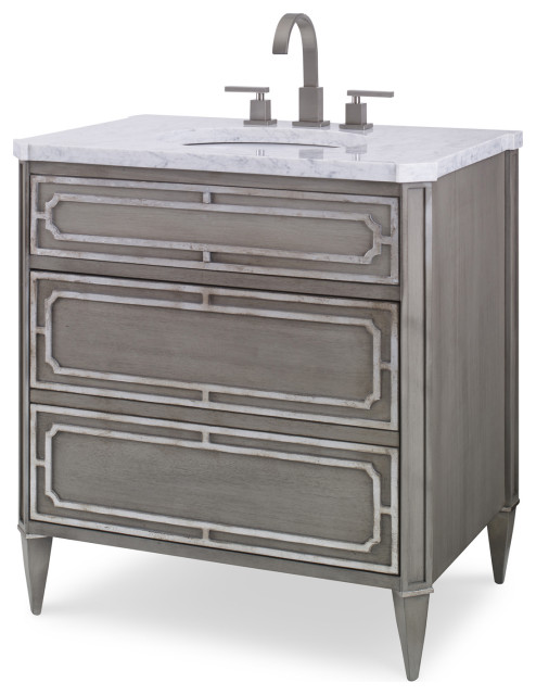 Ambella Home Collection - Emperor Medium Sink Chest - Ash Grey -09206 ...