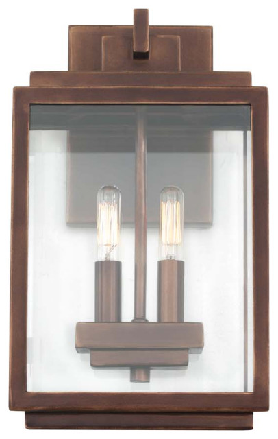 Chester Outdoor 28x14" 2-Light Modern Outdoor Wall-Lights by Kalco ...