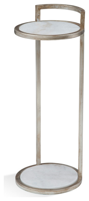 Surrey Scatter Table - Silver Leaf - Contemporary - Side Tables And End ...