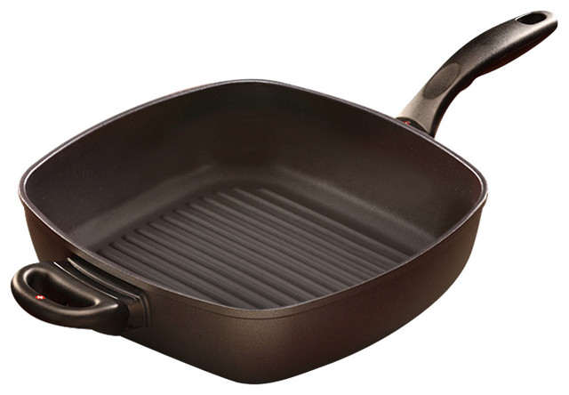 Swiss Diamond Nonstick Deep Square Grill Pan, 11x11" - Transitional ...