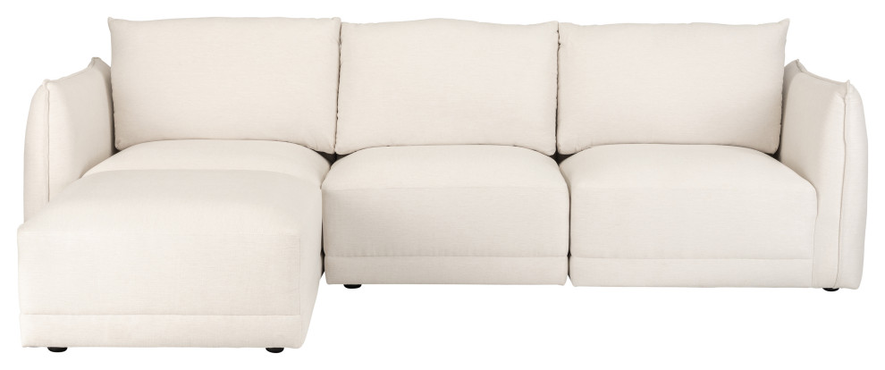 Laf/Raf Chaise Sofa, Knife Edge Tailoring, 120x41x34 inches ...