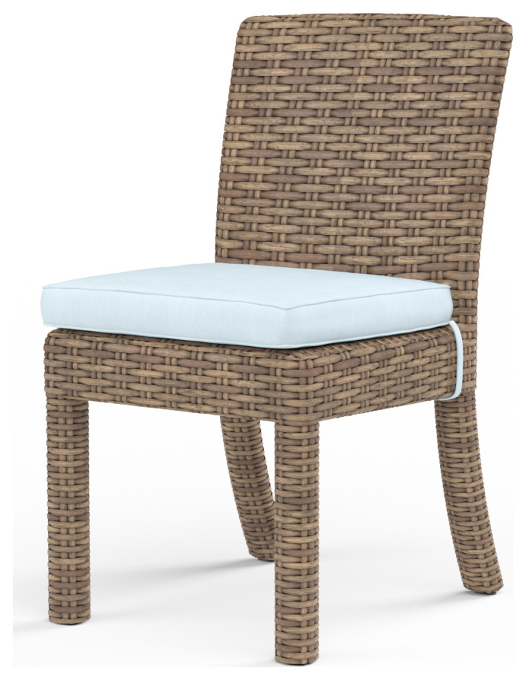 Havana Armless Dining Chair With Self Welt - Tropical - Outdoor Dining ...