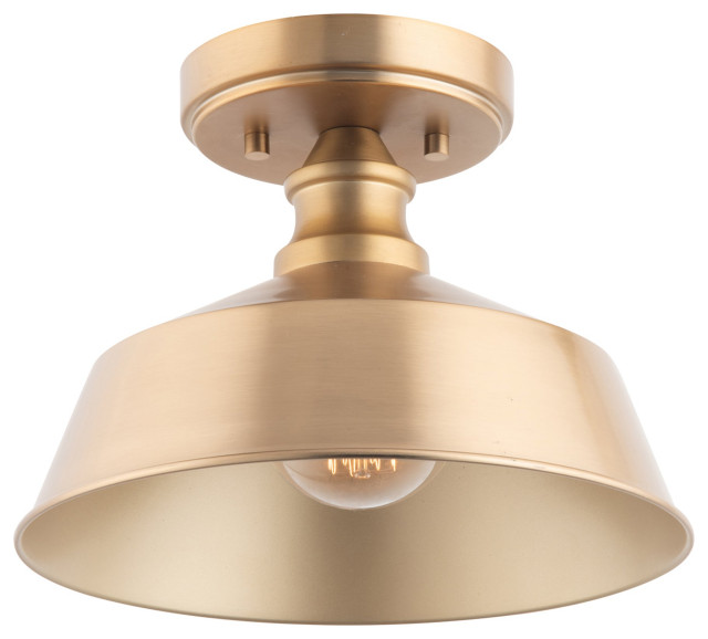 Luxury Modern Farmhouse Ceiling Light, Brushed Brass, ULB2202 ...