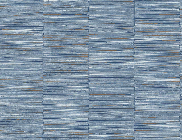 Jenga Blue Striped Column Wallpaper, Swatch - Contemporary - Wallpaper ...