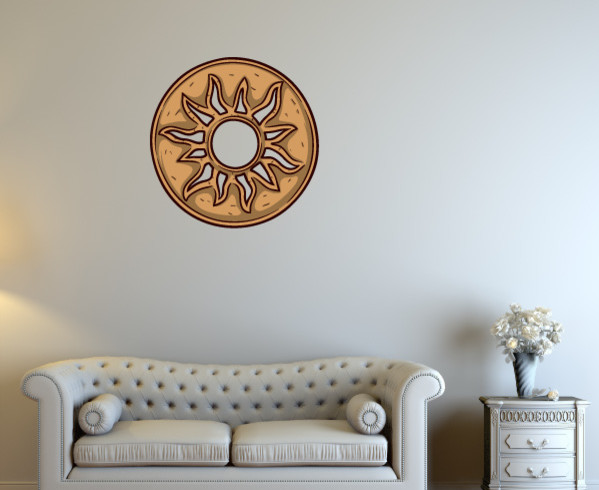 Aztec Vinyl Wall Decal AztecUScolor005, 10 in. - Contemporary - Wall ...