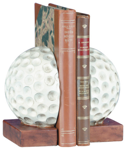 Golf Ball Bookends - Traditional - Bookends - by Lodgeandcabins | Houzz