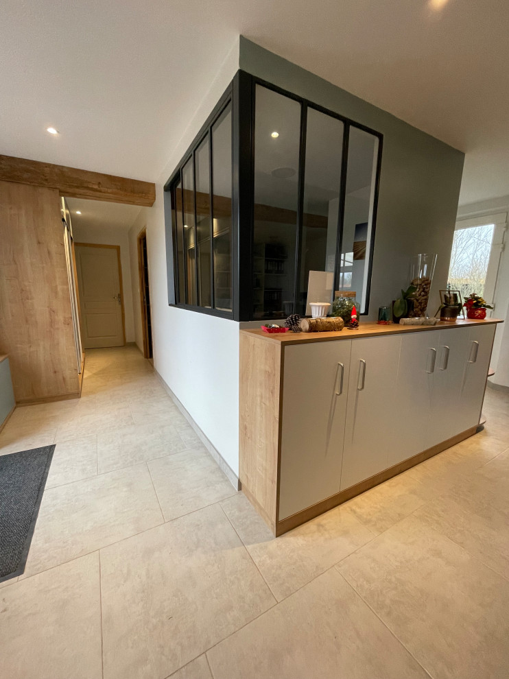 L'Aigle - Agencement d'entrée dans une longère - Modern - Entrance ...