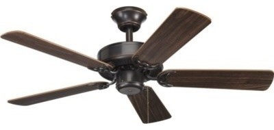 Airpro Builder 42" 5-Blade White Ceiling Fan - Traditional - Ceiling ...