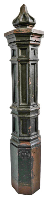 Consigned Cast Iron Street Post - French Country - Garden Statues And ...