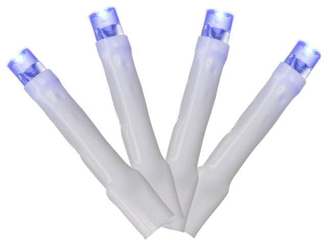 144Lt Led Blue Cluster Set Ww E-C 24'L - Contemporary - Holiday ...