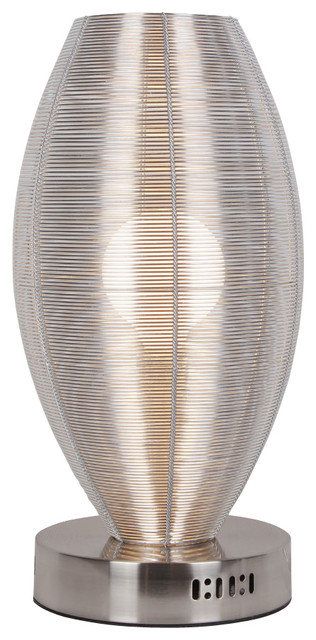 Lenox 1-Light Round Table Lamp, Silver - Table Lamps - by Homesquare ...