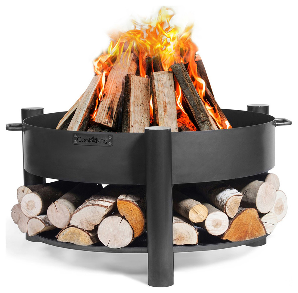 Montana 24" Fire Pit - Modern - Outdoor Cookers & Fryers - by Good ...