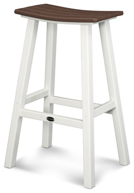 Polywood Contempo 30" Saddle Bar Stool - Transitional - Outdoor Bar ...