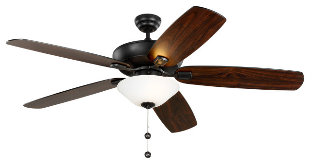 Colony Super Max Plus 60" Ceiling Fan in Midnight Black / Matte White ...