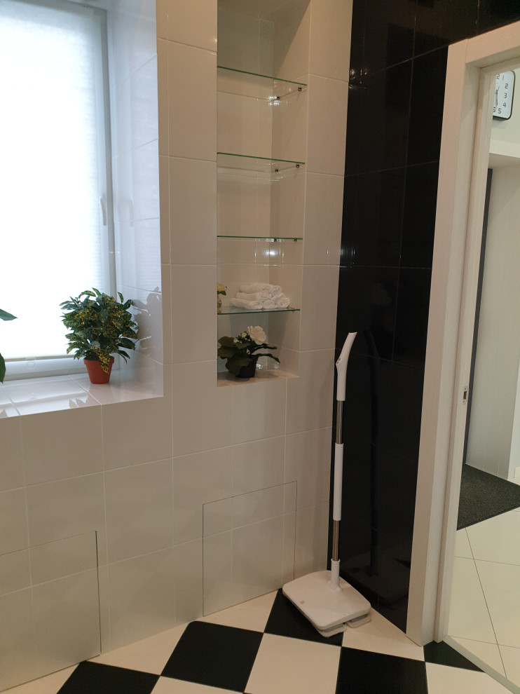 Ремонт в черно-белой гамме - Contemporary - Bathroom - Saint Petersburg ...