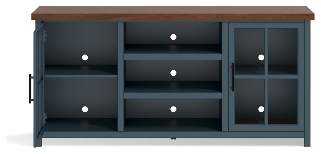 Legends Home Nantucket 67 inch TV Stand for TVs up to 80 inches, Blue ...