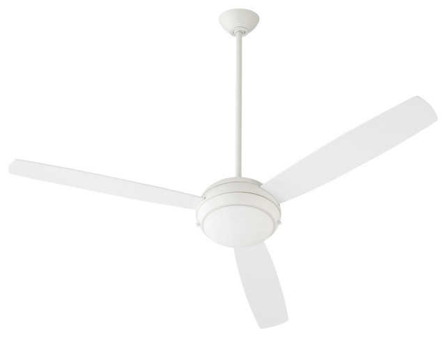 Expo Soft Contemporary Ceiling Fan, Studio White - Transitional - Ceiling Fans - by Lighting and ...