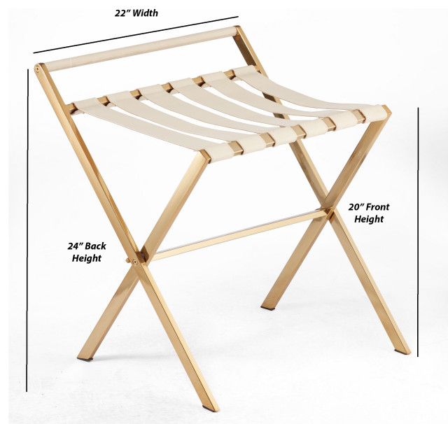 Luggage Rack - Traditional - Clothes Racks - by Roselli Trading Company ...