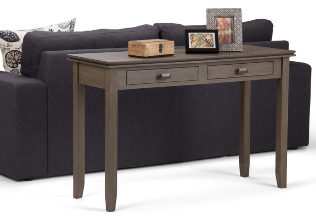 Solid Wood Contemporary Console Sofa Table, 46" - Transitional ...