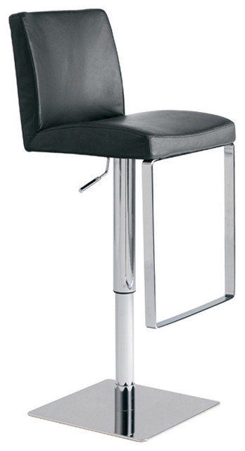 Matteo Leather Adjustable Stool - Contemporary - Bar Stools And Counter ...