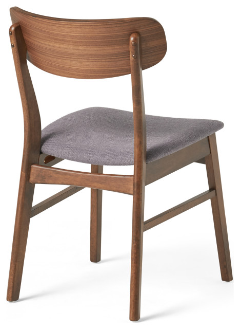 GDF Studio Lucille Fabric/ Wood Finish Dining Chair, Set of 2 ...