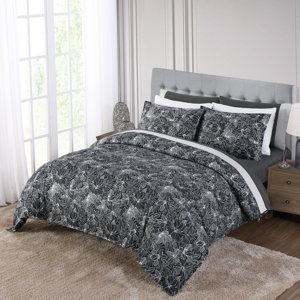 Anne Klein Marlo Comforter Set, King/Cal King - Contemporary ...
