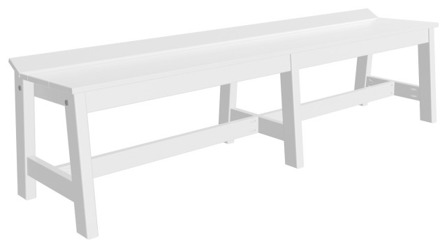 Poly Cafe Dining Bench, 72 Inch - Transitional - Outdoor Benches - by ...