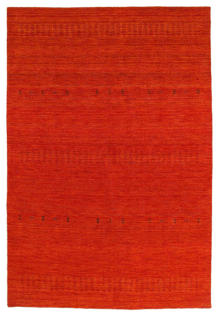 Fine Hand Knotted Persian Gabbeh Design 6'5''x9'7'' - Southwestern ...