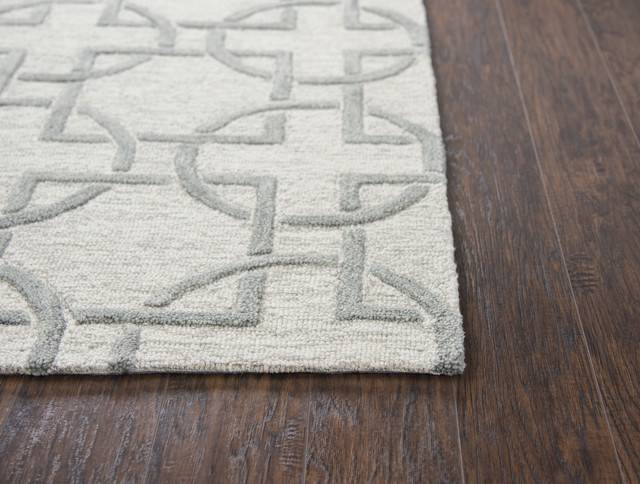 Rizzy Home Idyllic ID881A Natural Interlocking Circles Area Rug ...