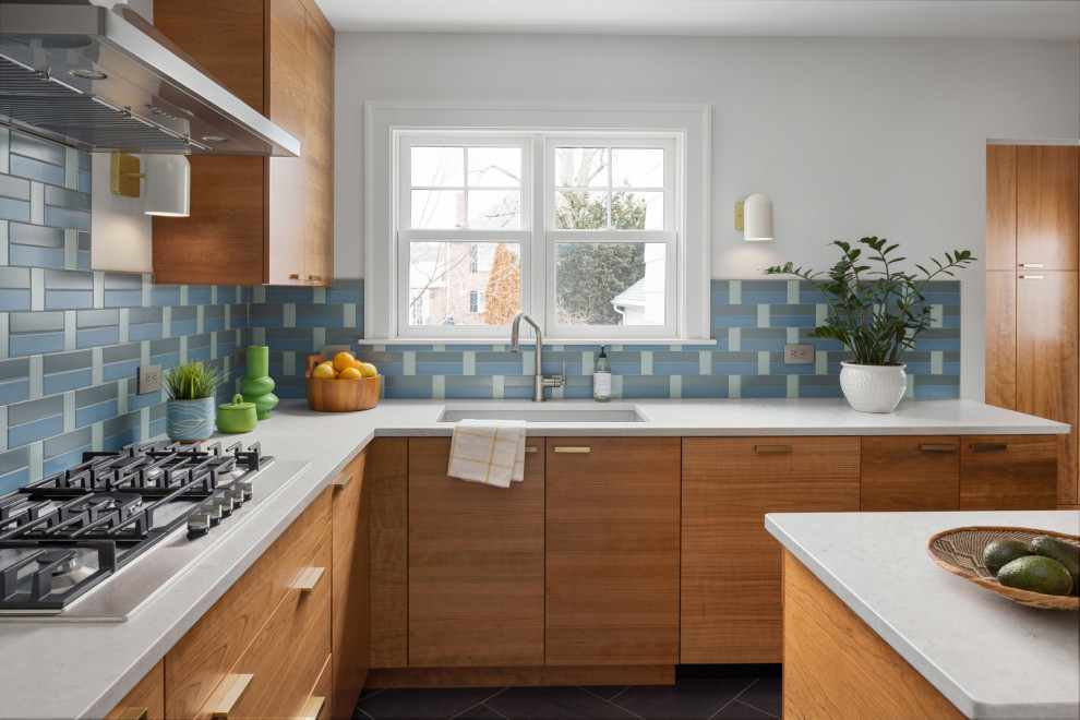 Project Vintage Vibes Kitchen - Midcentury - Kitchen - Boston - by ...