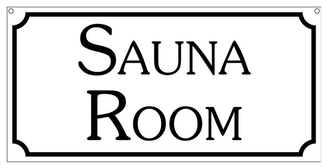 Sauna Room, Aluminum Resort Cruise Spa Club Gym Pool Sign, 6"x12 ...