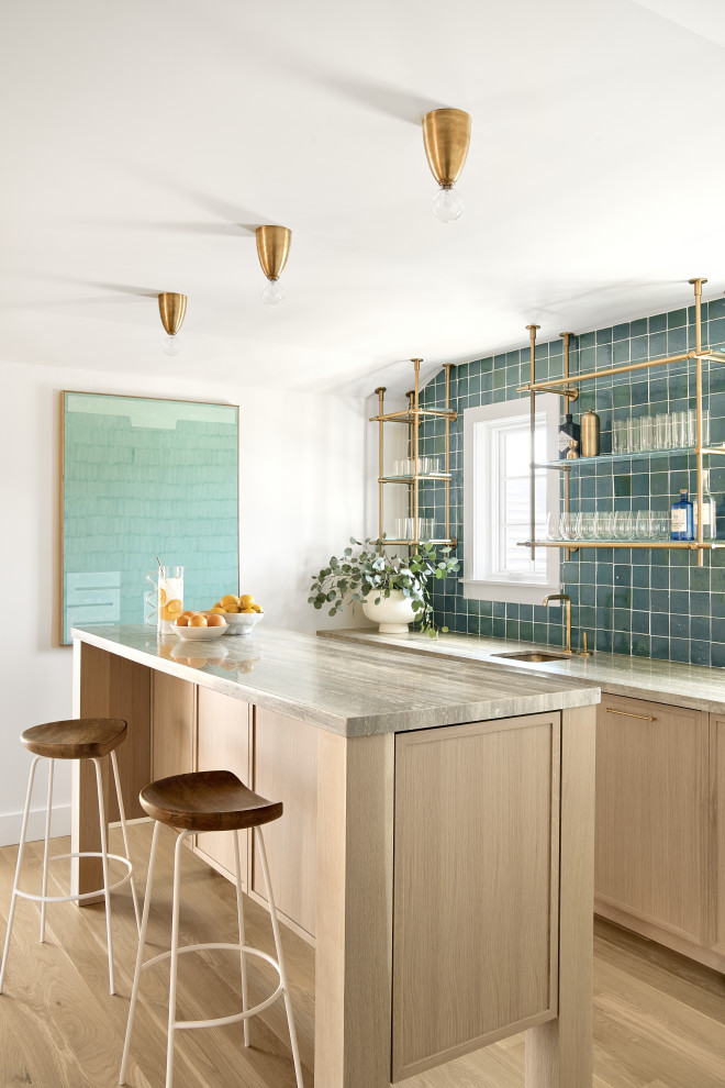 Ocean County Beach House - Beach Style - Home Bar - New York - by ...