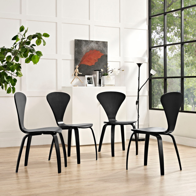 MODWAY Vortex Dining Chairs Set of 4 - Midcentury - Dining Chairs - by ...