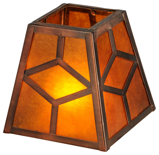 5Sq Diamond Craftsman Shade - Transitional - Lamp Shades - by Meyda ...