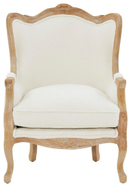 Safavieh Fallon Wing Chair Ivory, #N/A - French Country - Armchairs And ...