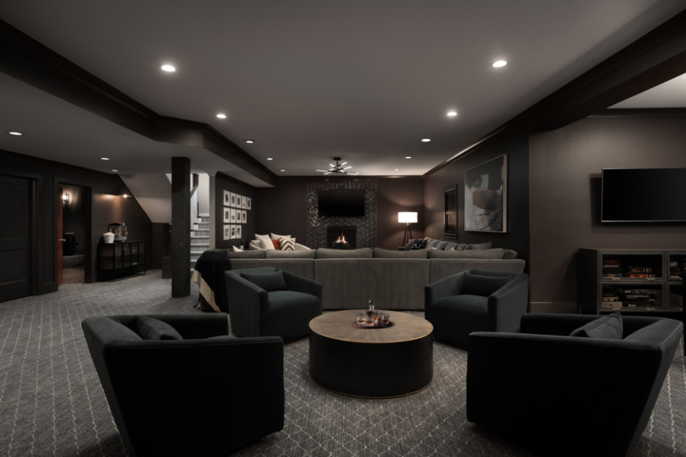 Home Remodel | Princeton, NJ - Contemporary - Basement - Philadelphia ...