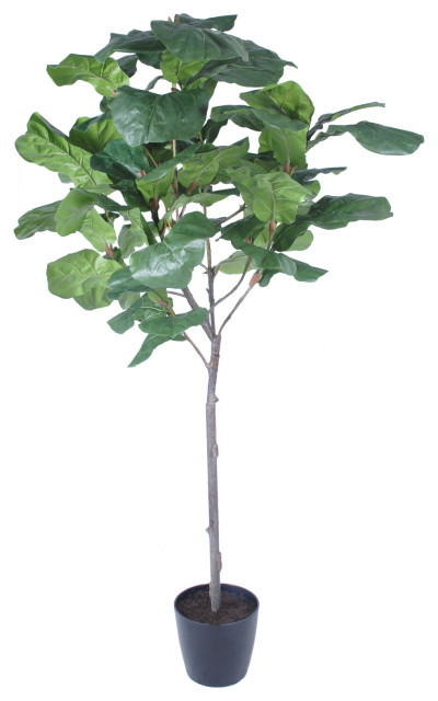 Potted Fiddle tree - Traditional - Artificial Plants And Trees - by ...