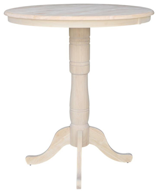 Round Top Pedestal Table - Traditional - Indoor Pub And Bistro Tables ...