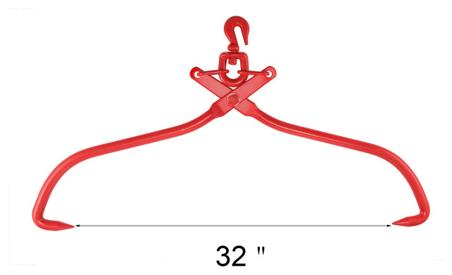 Skidding Tongs 17" Log Grabber With Swivel Hook to Connect With Chain ...