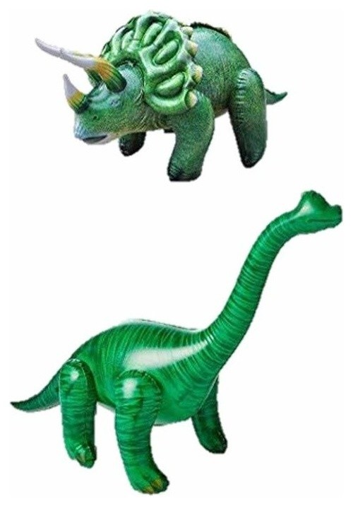 Inflatable Dinosaur 2 Pack, Brachiosaurus and Triceratops ...