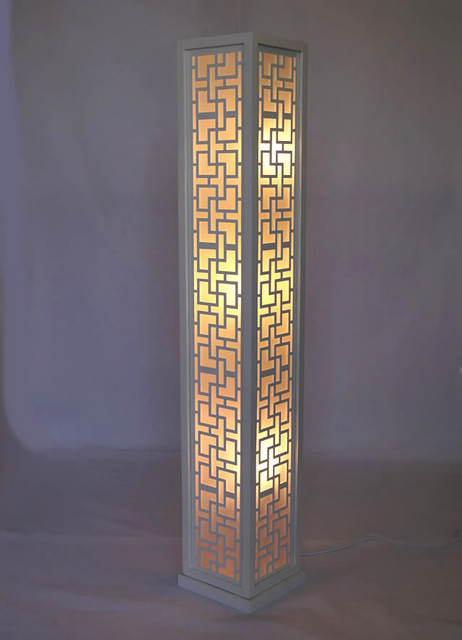 Handmade 3-Light Log Wood Floor Lamp - Transitional - Floor Lamps - by ...