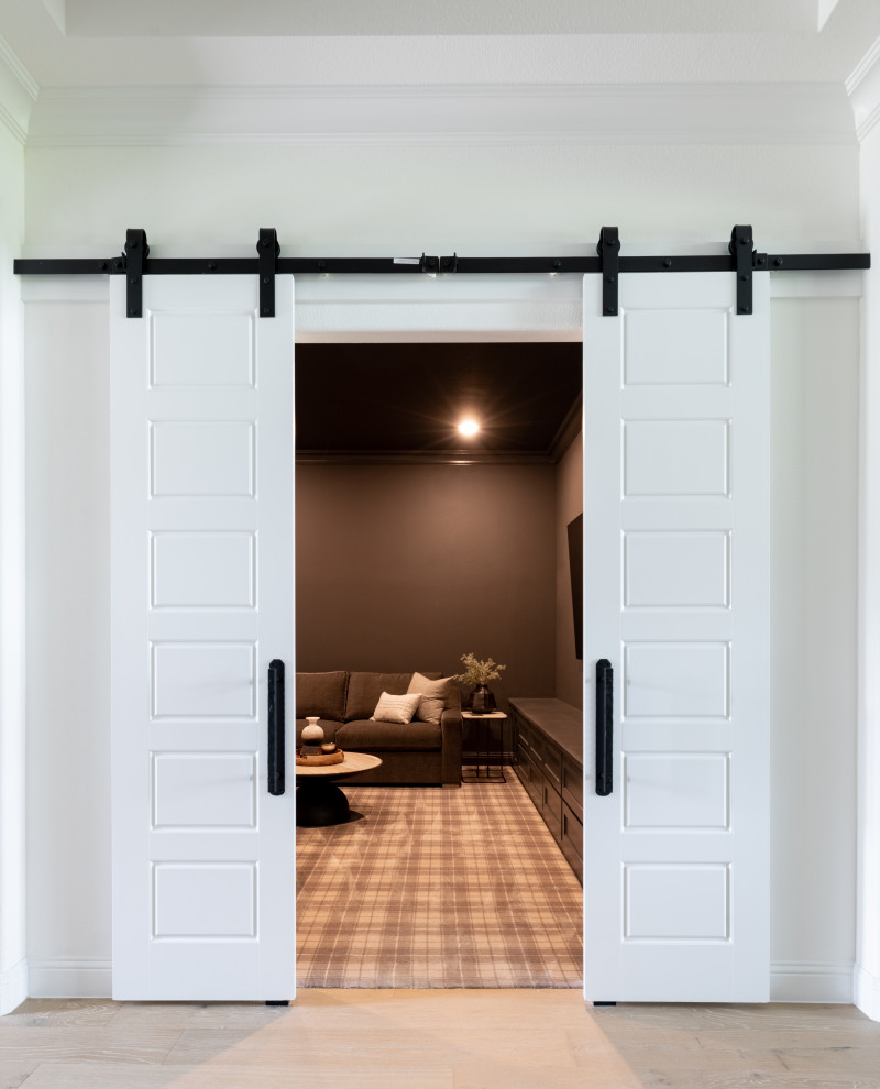 Modern Farmhouse - Farmhouse - Home Theater - Dallas - by Baker Design ...