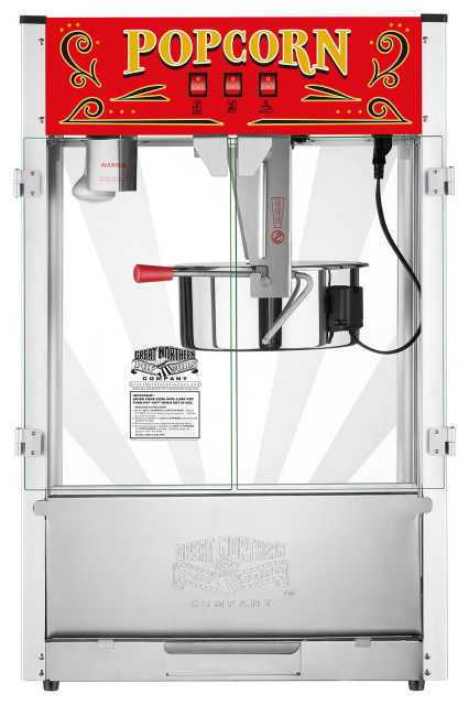 Midway Marvel Countertop Popcorn Machine 7 Gallon Popper 16oz Kettle ...