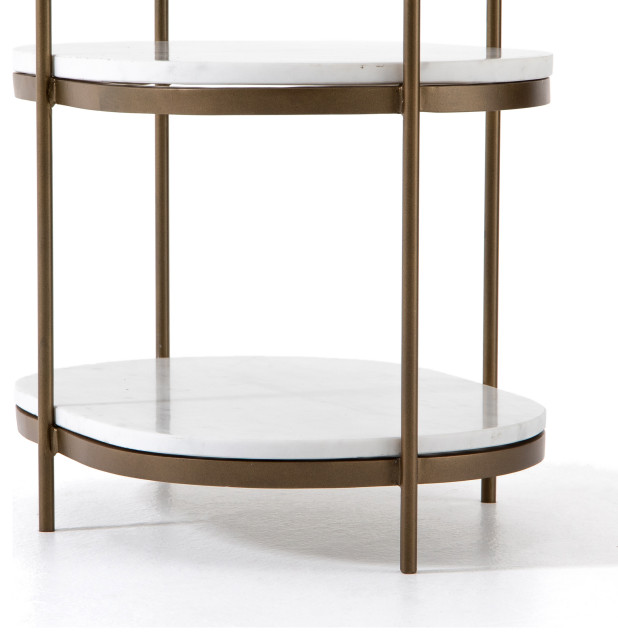 Felix Oval Nightstand - Transitional - Nightstands And Bedside Tables - by Four Hands | Houzz