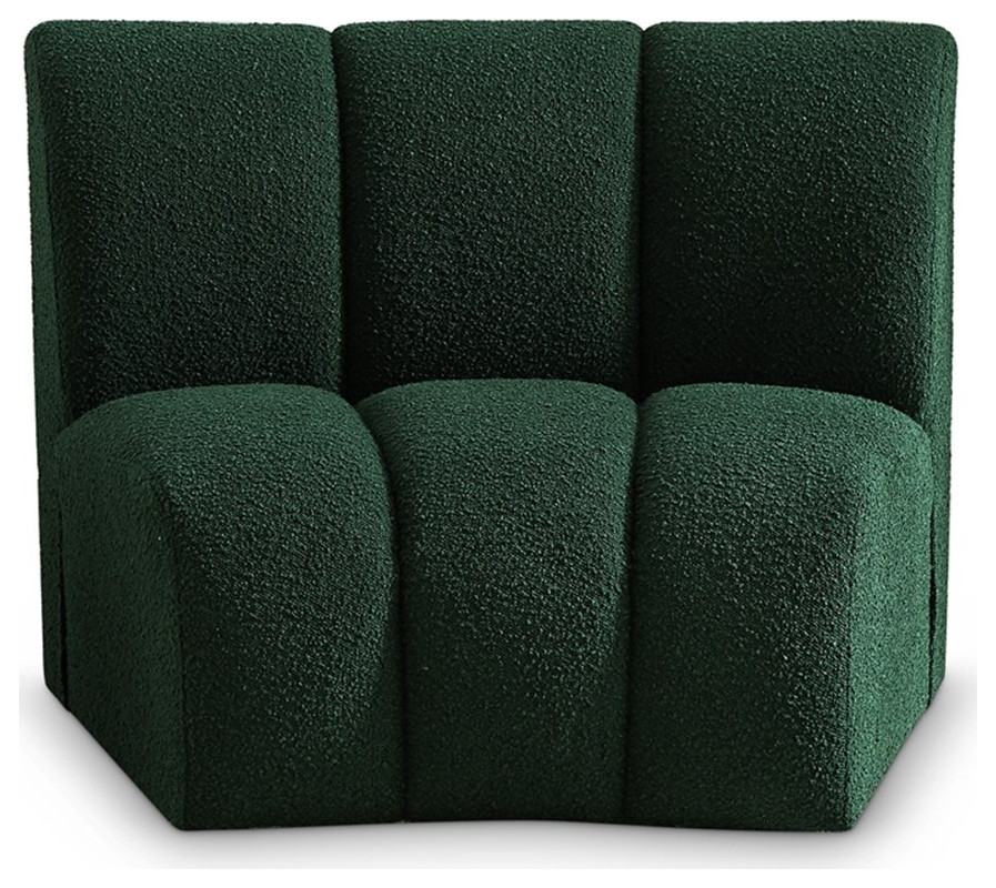 Maklaine Modern / Contemporary Green Boucle Fabric Modular Chair ...