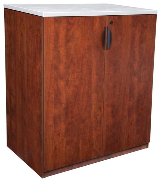 Legacy Stand Up Storage Cabinet (w/o Top)- Cherry - Storage Cabinets ...