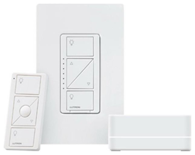 Lutron Electronics Caseta Wireless Dimmer Kit with Smart Bridge - White ...