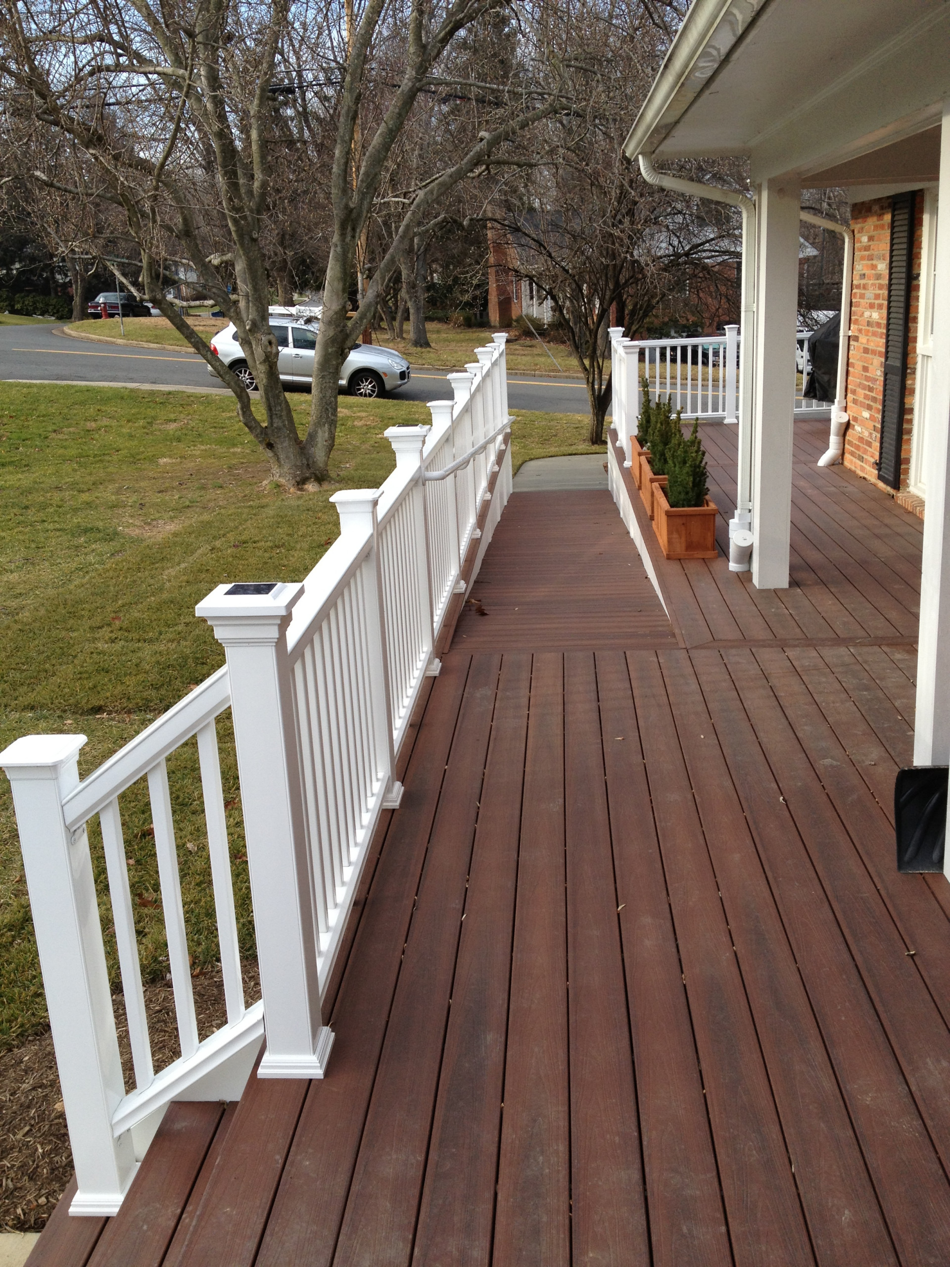 Handicap Deck Designs How To Design A Deck With A Wheelchair Ramp And